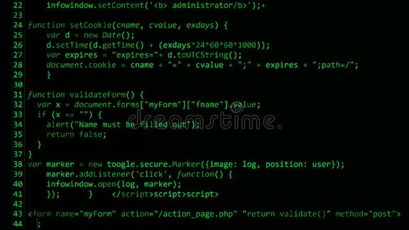 Computer Code Programming Coding Process Stock Illustration ...