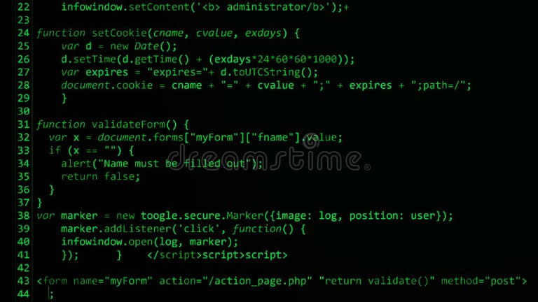 Computer Code Programming Coding Process Stock Illustration ...