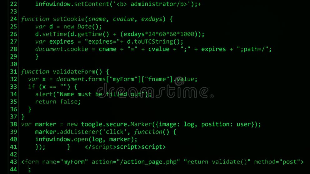 Computer Code Programming Coding Process Stock Illustration ...