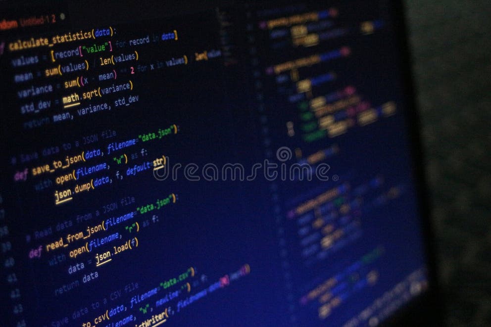 Computer Code Programming Language Coding Close High Resolution Photo ...
