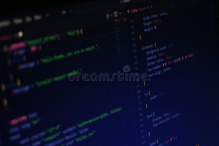 Computer Code Programming Language Coding Close High Resolution Photo ...