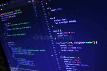 Computer Code Programming Language Coding Close High Resolution Photo ...