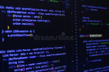Computer Code Programming Language Coding Close High Resolution Photo ...
