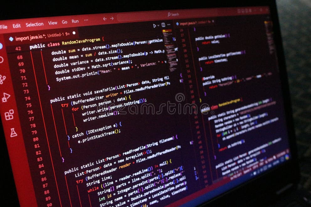 Computer Code Programming Language Coding Close High Resolution Photo ...