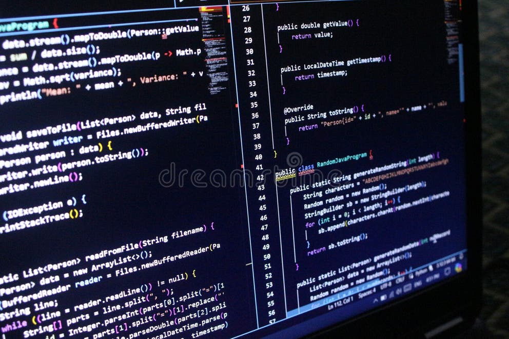 Computer Code Programming Language Coding Close High Resolution Photo ...