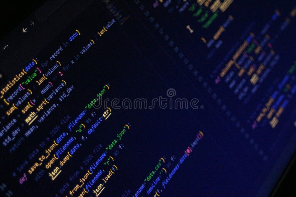 Computer Code Programming Language Coding Close High Resolution Photo ...