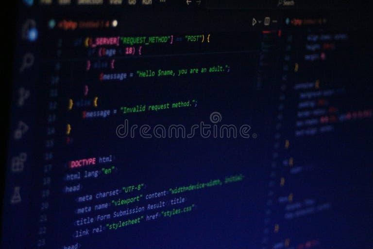 Computer Code Programming Language Coding Close High Resolution Photo ...