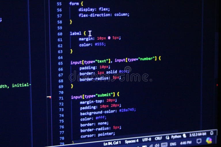 Computer Code Programming Language Coding Close High Resolution Photo ...
