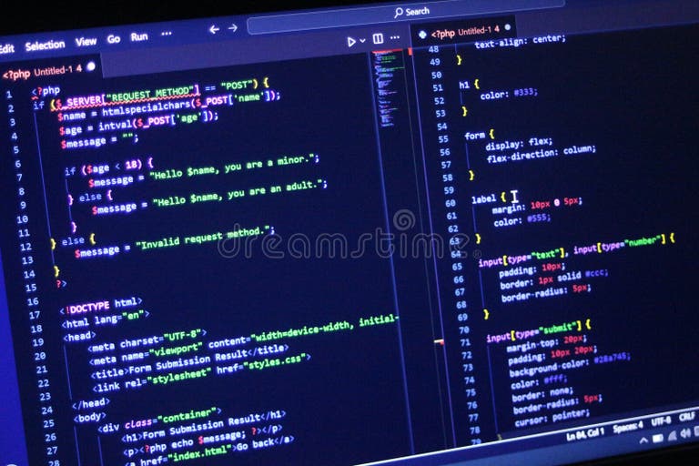 Computer Code Programming Language Coding Close High Resolution Photo ...