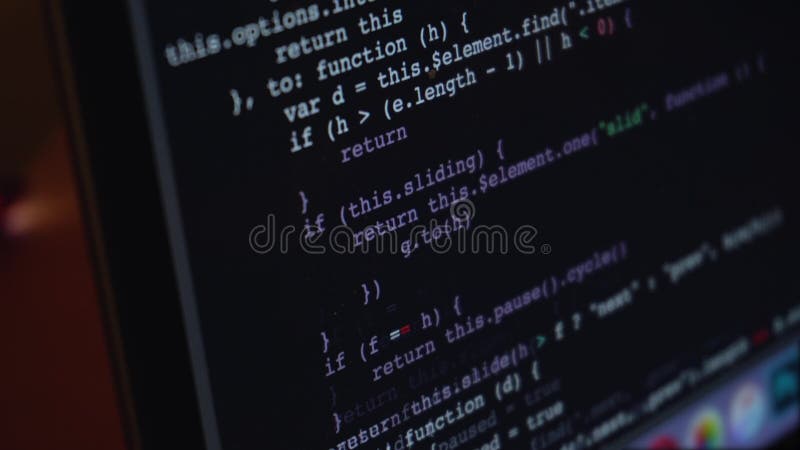 Typing Computer Code on Black Screen. Stock Video - Video of program ...