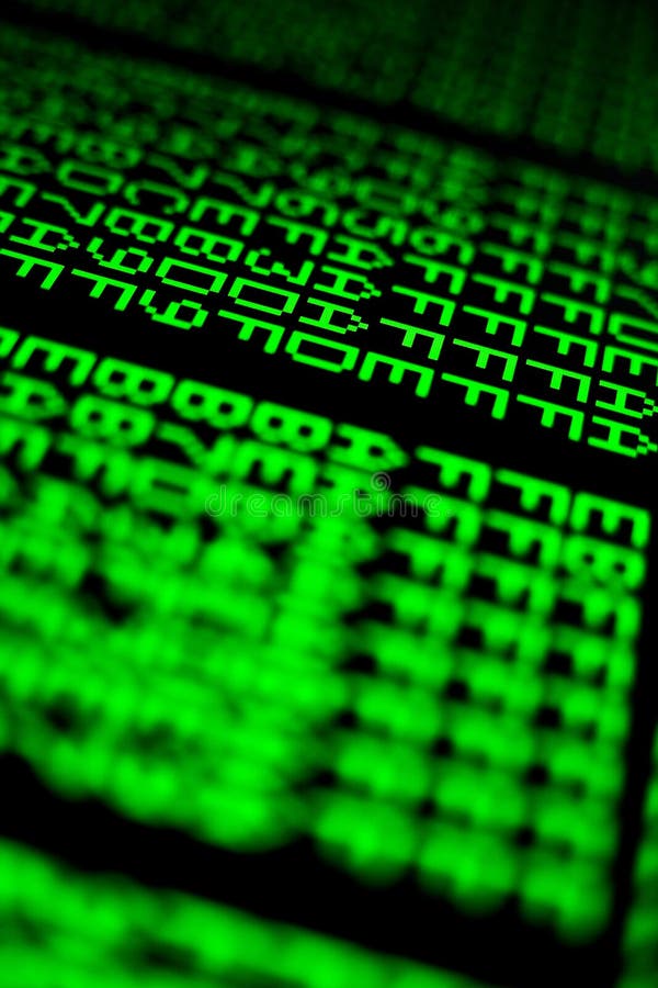 Computer Code on the Screen Stock Image - Image of information, mistake ...