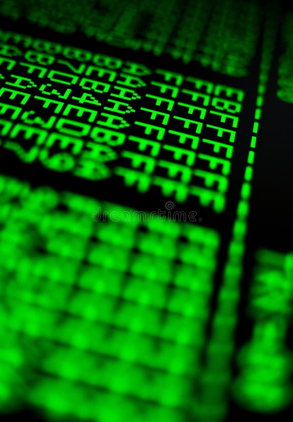 Computer Code on the Screen Stock Image - Image of code, matrix: 183738947