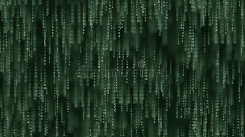 Green Computer Code on the Screen. Loopable Motion Background Stock ...