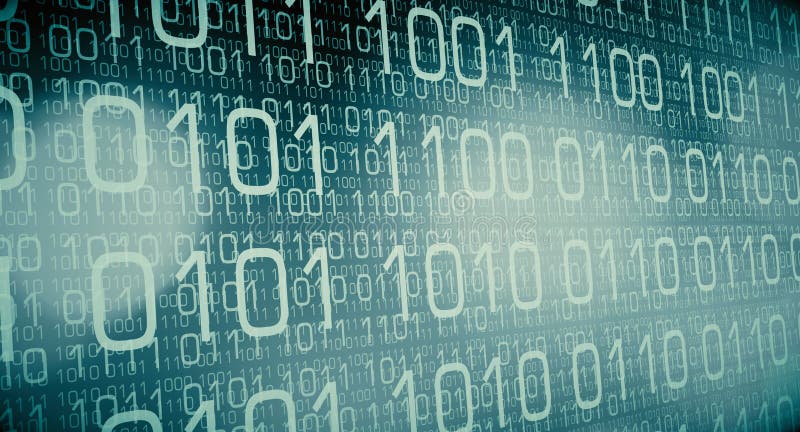 Computer Code Digits and Robot Ai Head Stock Photo - Image of data ...