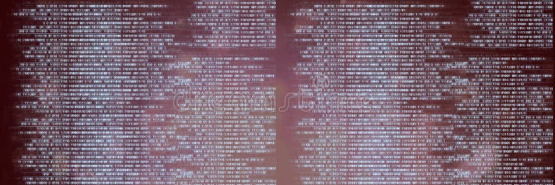 Computer Codes Processing Over Black Flares Background Technology And Computer Programming