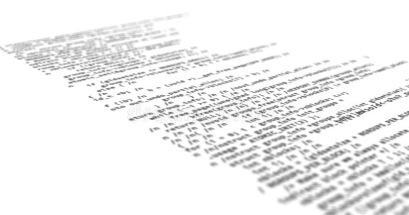 Computer Codes are Projected on the Screen while it is Being Typed or ...