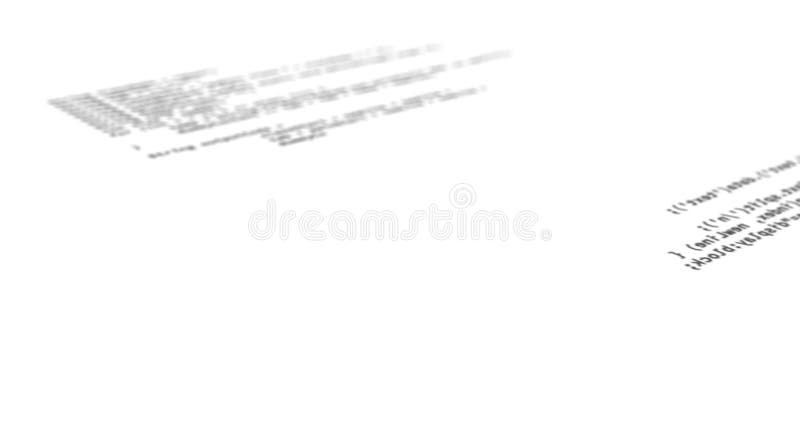 Computer Codes are Projected on the Screen while it is Being Typed or ...