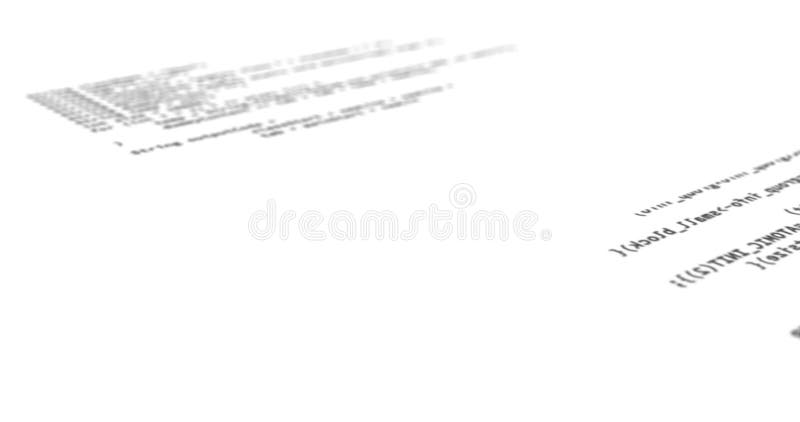 Computer Codes are Projected on the Screen while it is Being Typed or ...