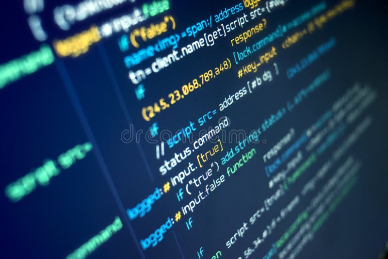 Computer Coding background stock image. Image of software - 112591765