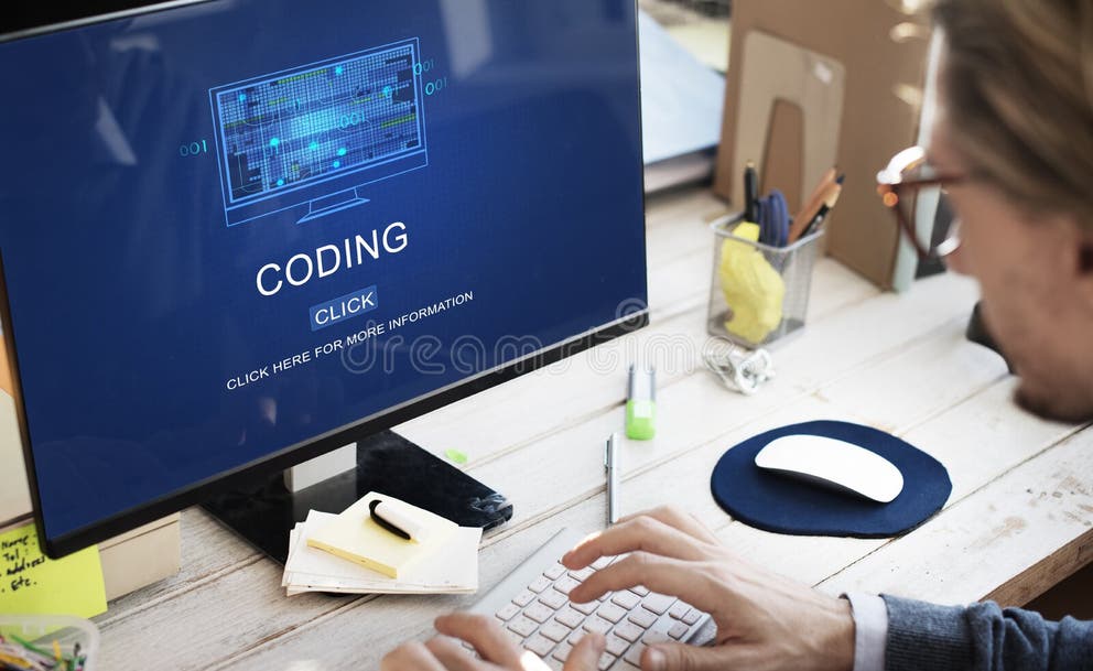 Computer Coding Code Advanced Technology Concept Stock Photo - Image of advanced, occupation ...