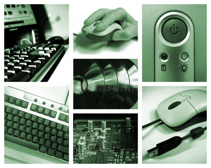 Computer collage stock photo. Image of commerce, connection - 7635456