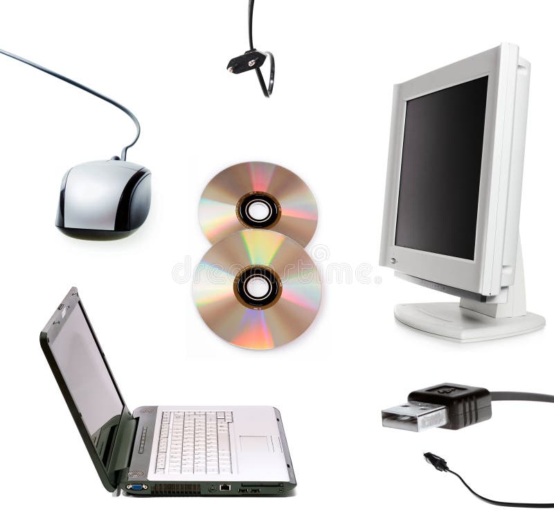 Computer collage stock photo. Image of circle, cdrw, modern - 9070648