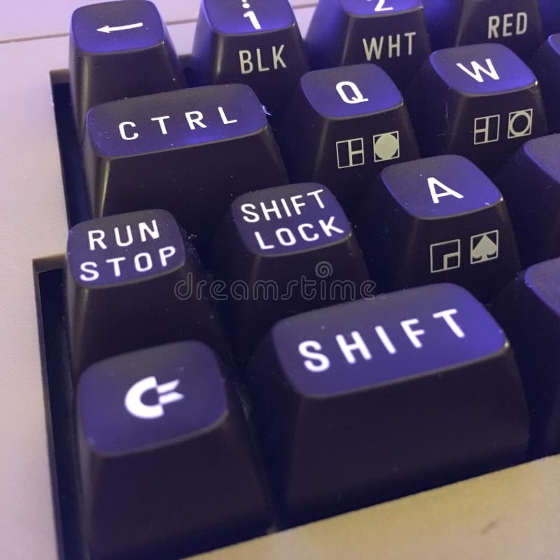 Computer Commodore 64. Vintage Retro Stock Photo - Image of close ...