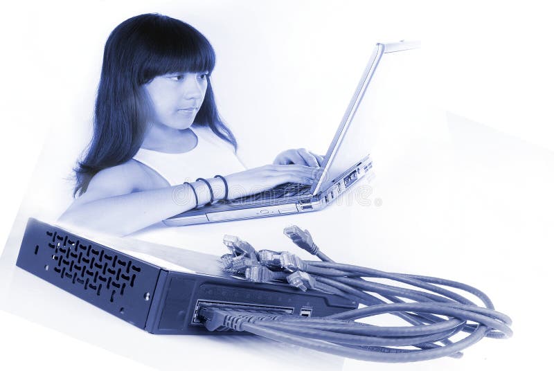 Computer communication stock image. Image of future, corporate - 6167421