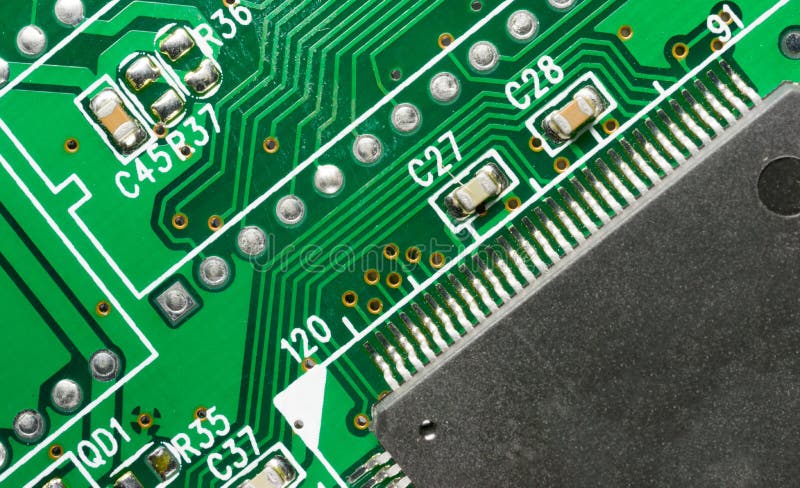 Computer Component Circuit Board Memory Processor Networking - Stock ...