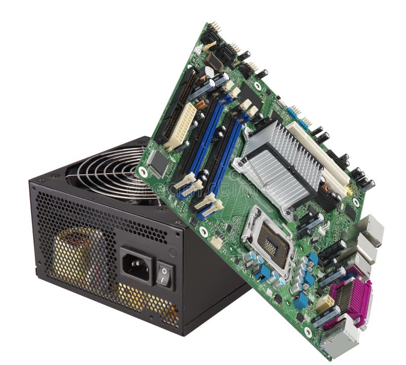 Flat Lay of Disassembled Pc Computer, Laptop, Concept of Repair Stock ...