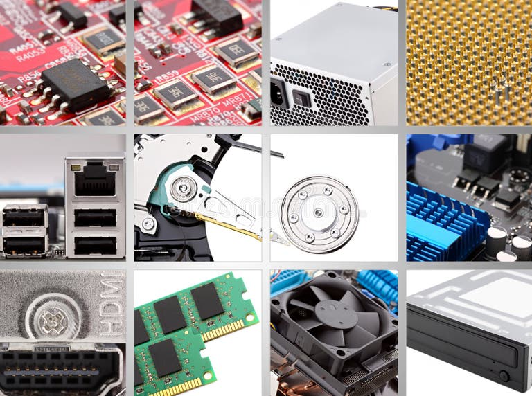 Computer Parts Collage Stock Photos - Free & Royalty-Free Stock Photos ...