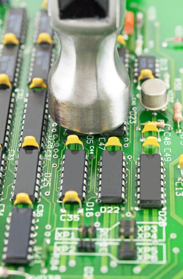 Computer circuit board stock image. Image of electric - 25972509