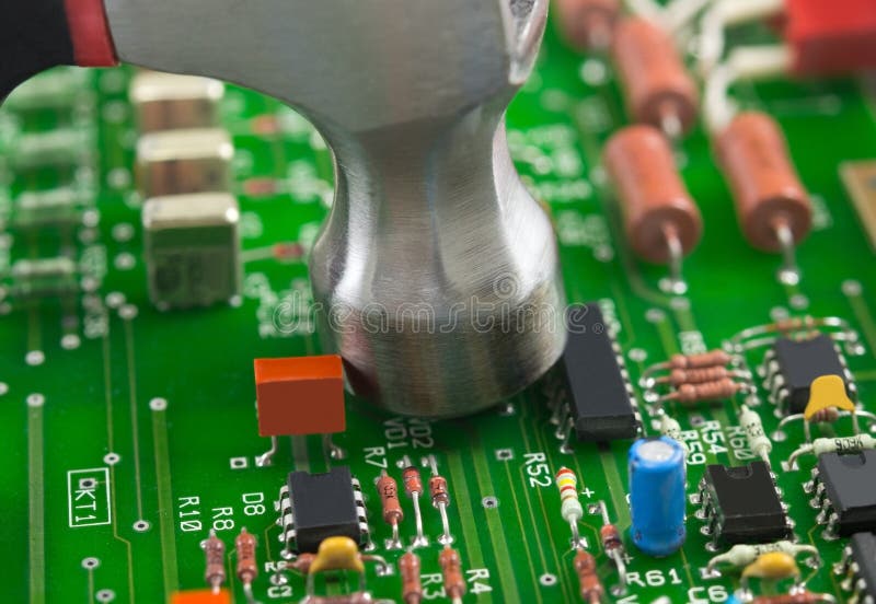 Computer circuit board stock image. Image of electric - 25972509