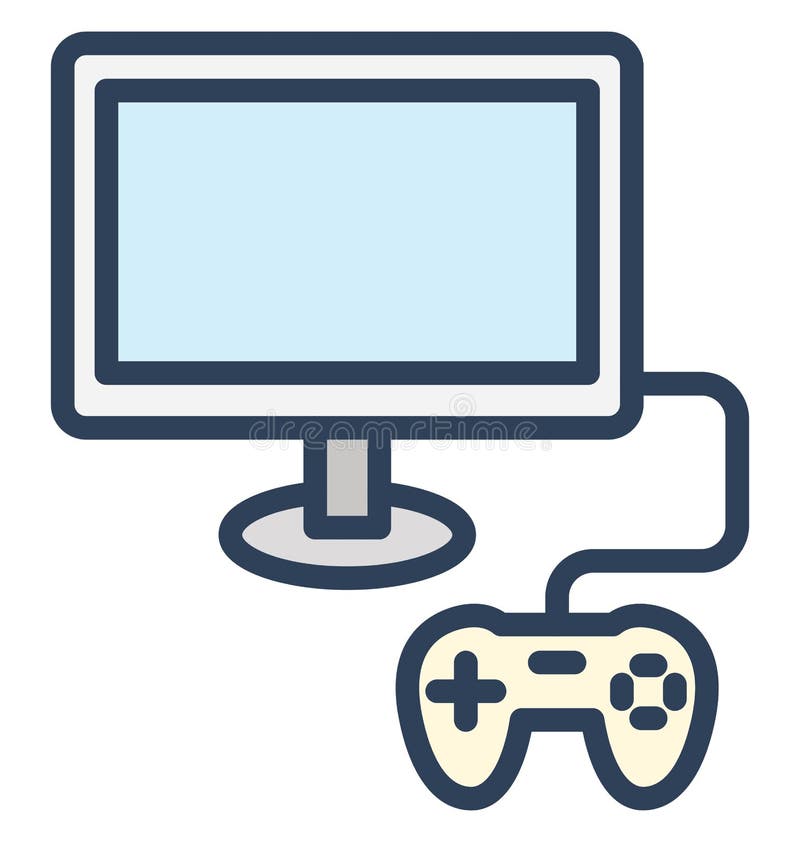 Computer, Computer Devices Isolated Vector Icon that Can Be Easily Edited in Any Size or ...