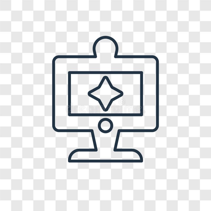 Typing Concept Vector Linear Icon Isolated On Transparent Background ...