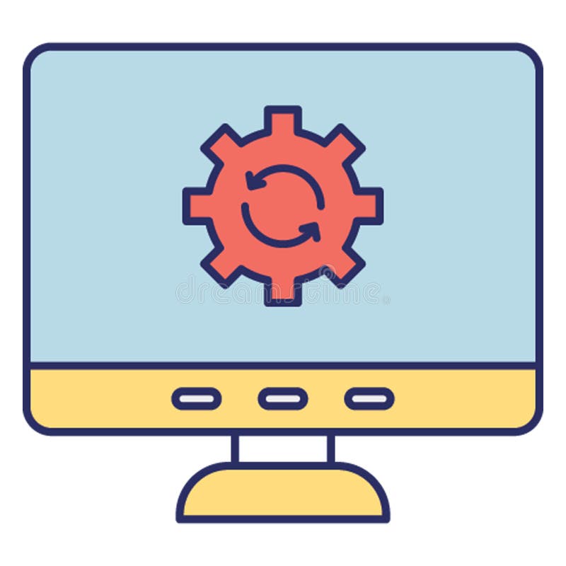 Computer Configuration, Computer Maintenance Vector Icon Which Can ... Computer Configuration, Computer Maintenance Vector Icon Which Can ...