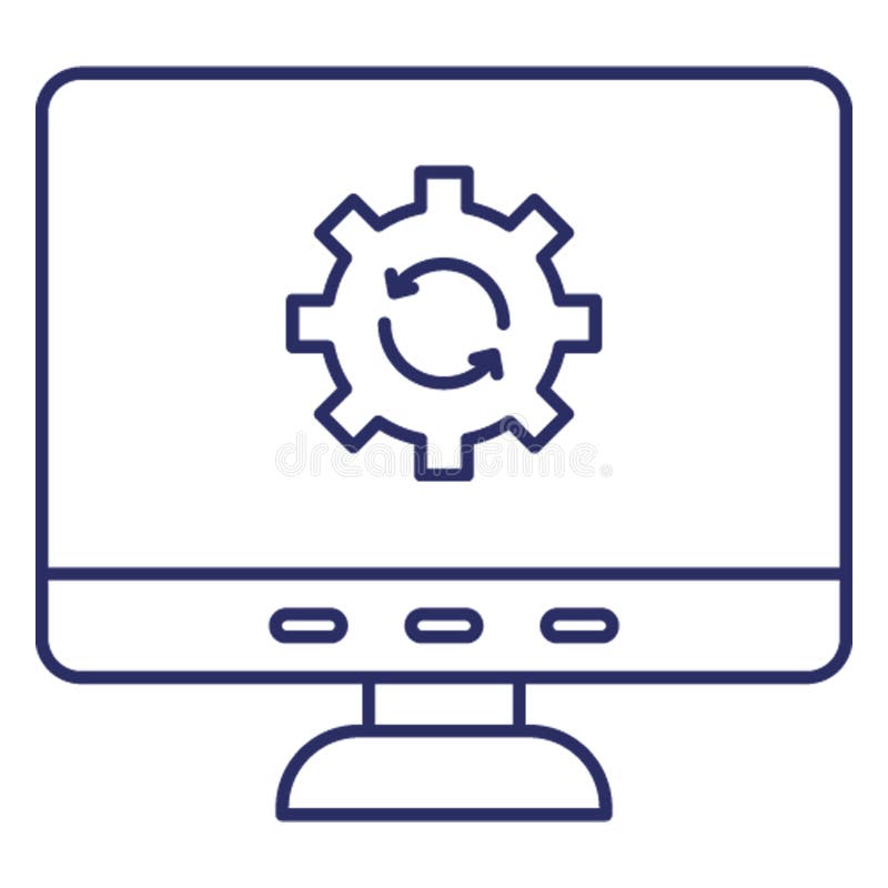 Computer Configuration, Computer Maintenance Vector Icon Which Can ... Computer Configuration, Computer Maintenance Vector Icon Which Can ...