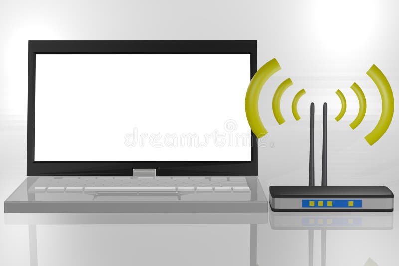 Computer connect stock illustration. Illustration of concept - 56557400