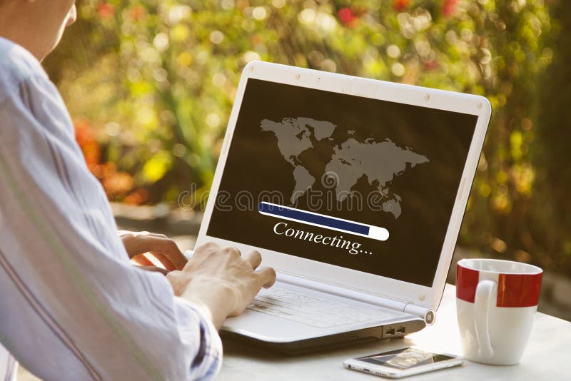 Computer connecting stock photo. Image of sunlight, ratio - 77570922