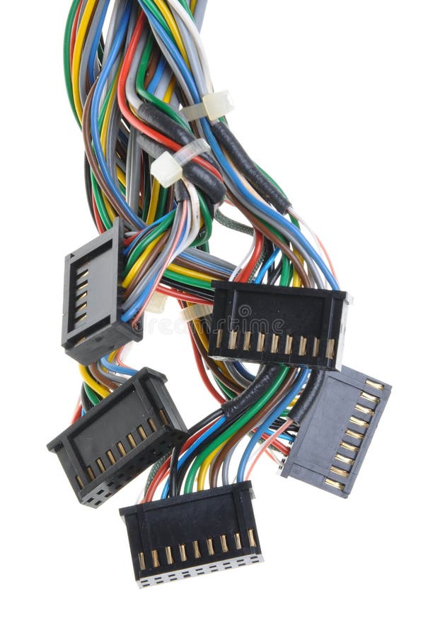 Computer Connection Cables and Plugs Stock Photo - Image of accessory ...