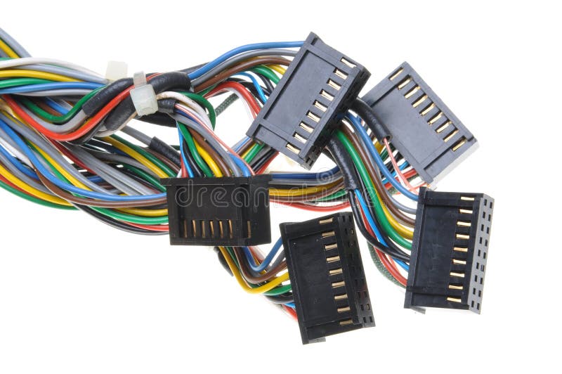 Computer Connection Cables and Plugs Stock Photo - Image of accessory ...