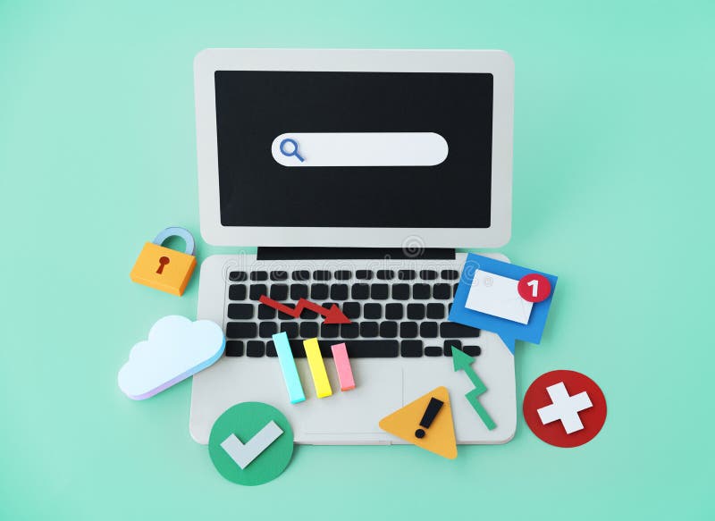 Computer Connection Internet Networking Digital Concept Stock Image ...