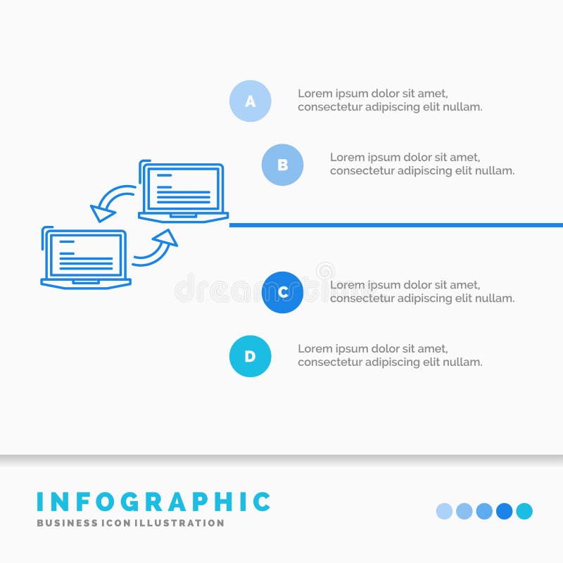 Computer, Connection, Link, Network, Sync Infographics Template for ...