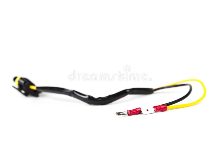 Computer Connection Plug Isolated on a White Background Stock Photo ...