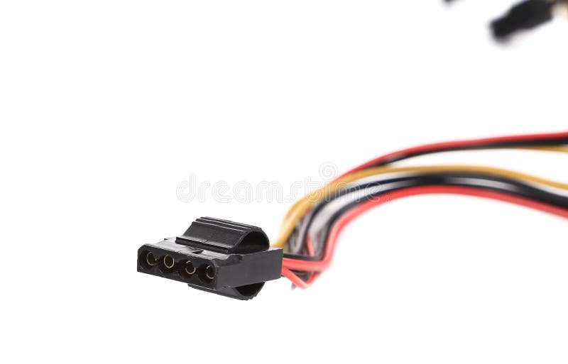 Computer connection plugs. stock photo. Image of wire - 38094430