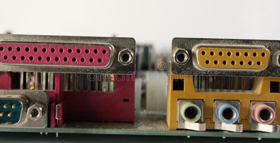 Computer connections stock photo. Image of mainboard, computer - 2396950