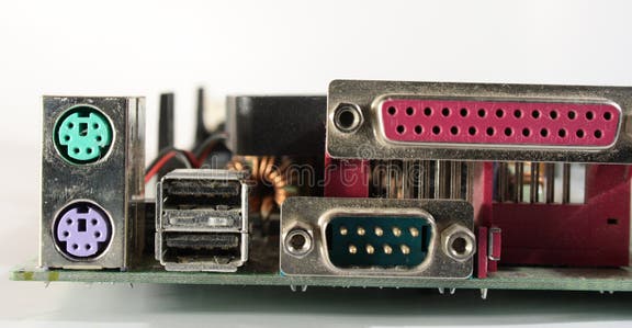 Computer connections stock photo. Image of motherboard - 2396972