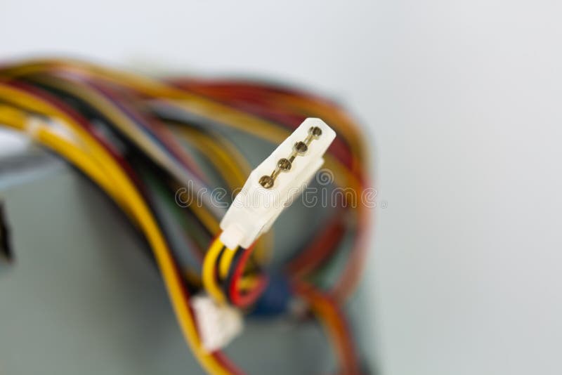Old Computer Connector and Cable Stock Photo - Image of plug, plastic ...