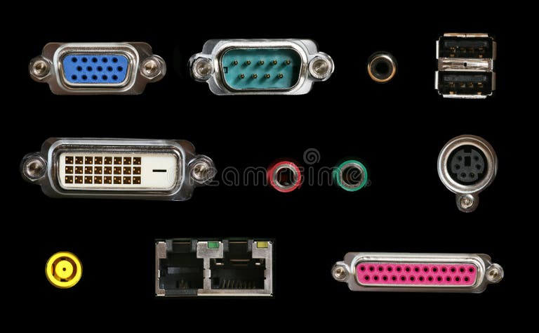 Computer Connectors stock image. Image of connector, connection - 2516691