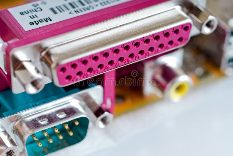 Computer connectors stock photo. Image of computers, digital - 4461136